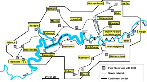 The New Sewer System Of The Haute Sûre Catchment Download Scientific Diagram