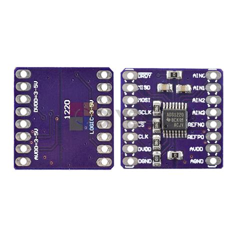 Ads1220 Low Power 24 Bit Analog To Digital Converter Adc Spi I2ciic
