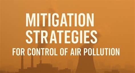 Mitigation Strategies For Control Of Air Pollution
