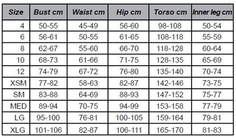 Sizing Guide Ek Dance Academy Sizing Guide Ek Dance Academy