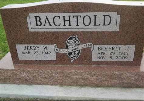 Jerry W Bachtold 1942 2021 Find A Grave Memorial