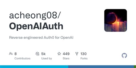 GitHub Acheong08 OpenAIAuth Reverse Engineered Auth0 For OpenAI
