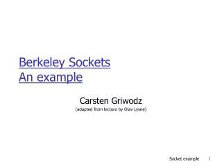 PPT - Inter-Host Communication. Berkeley Sockets. PowerPoint ...