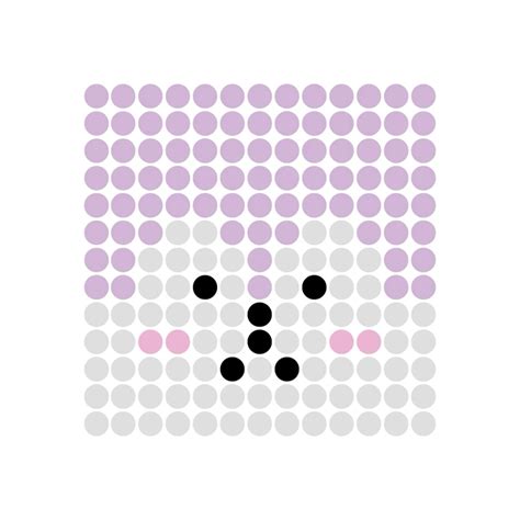 Bt21 Beaded Mang Pin Pattern Bts Freebies Diy Bt21 Perler Beads