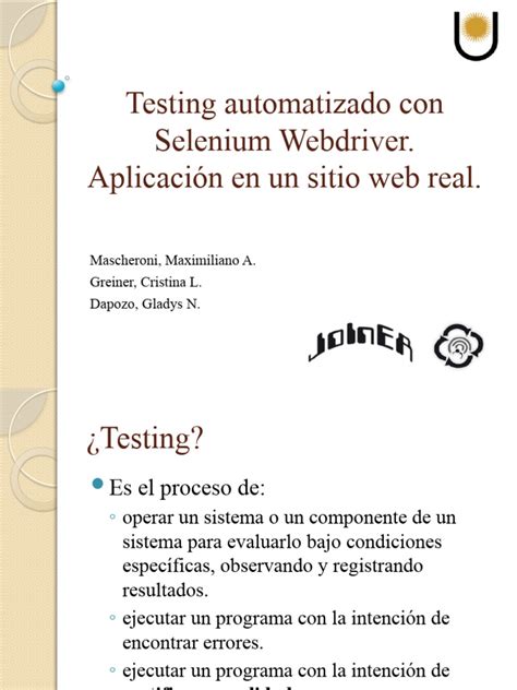 testing automatizado con selenium webdri pdf selenio software