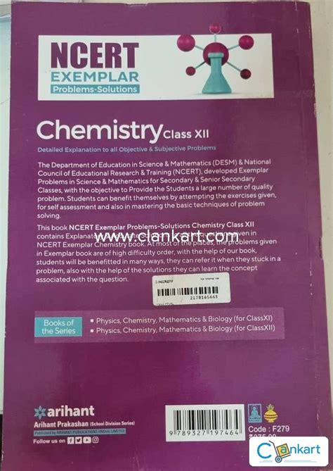 Buy Ncert Exemplar Problems Solutions Chemistry Class 12th Book In Excellent Condition At