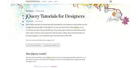 Learning Jquery Tutorial Roundup For Beginners