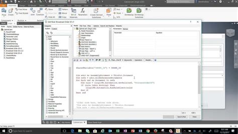 Tutorial Basic Ilogic Autodesk Inventor Youtube