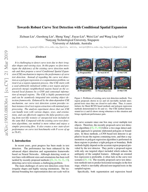 Pdf Towards Robust Curve Text Detection With Conditional Spatial Expansion