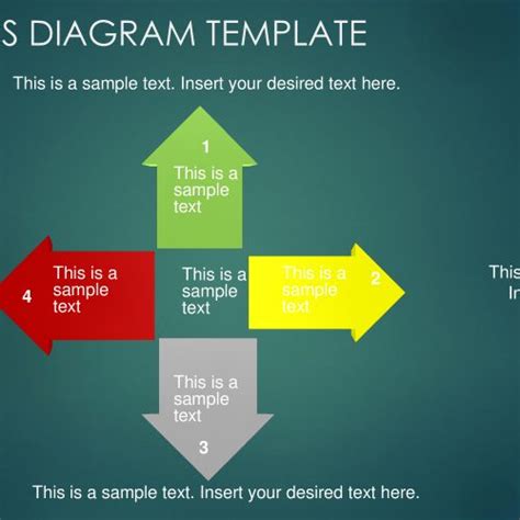 Four Arrows Diagram PowerPoint Template Slidevilla