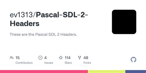 Github Ev1313pascal Sdl 2 Headers These Are The Pascal Sdl 2 Headers