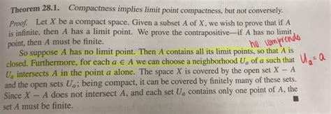 Solved Im Looking Over The Proof For Why Compactness Chegg
