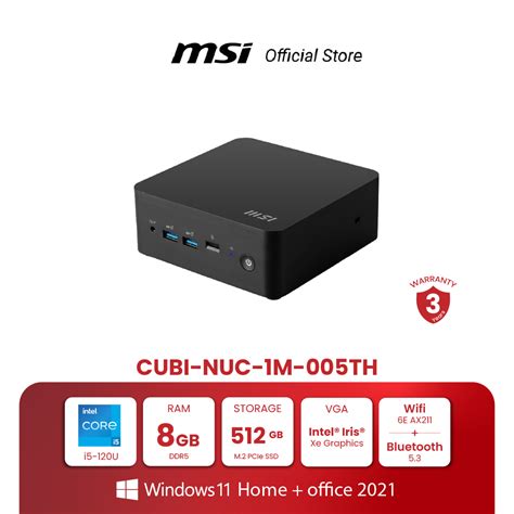 Msi Mini Pc Cubi Nuc 1m 005th Intel® Coretm 5 120u Intel® Iris® X