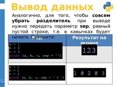 Ввод и вывод данных в python информатика презентации