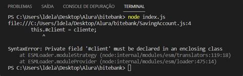 Erro Na Definição De Atributo Privado Dentro Do Método Construtor Javascript Interfaces E