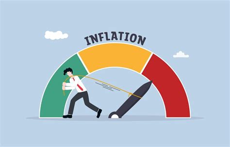 premium vector reduce inflation rate concept businessman pulling