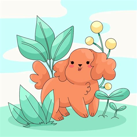 귀여운 강아지 그림 이미지 Freepik에서 무료 다운로드