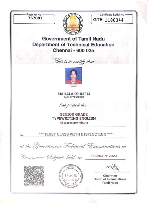 mahalakshmi m on linkedin i have completed typewriting in english in