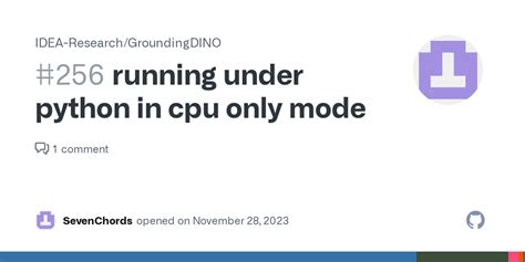 Running Under Python In Cpu Only Mode Issue IDEA Research GroundingDINO GitHub