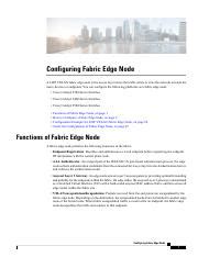 Configuring Fabric Edge Node Functions Configuration Steps Course Hero
