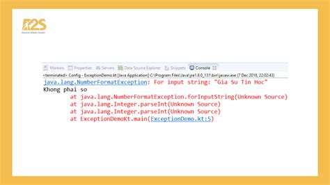 Xử lý ngoại lệ trong Kotlin - R2S Academy