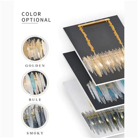 Oostende Smoky Gray Blue And Gold Frosted Glass Rectangle Crystal C — Mirodemi