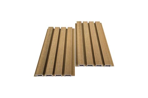 Slatted Composite Cladding Teak Easy Gardens Supply Ltd