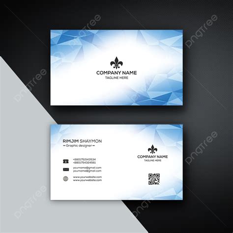 흰색과 파란색 명함 디자인 템플릿 Psd 다운로드 디자인 자료 다운로드