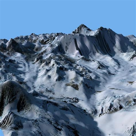 Mount Qomolangma 3d Model Cgtrader