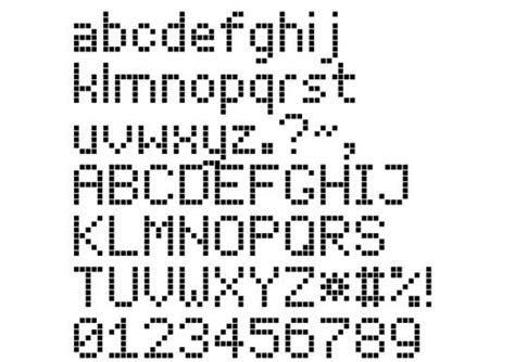 Led Screen Font