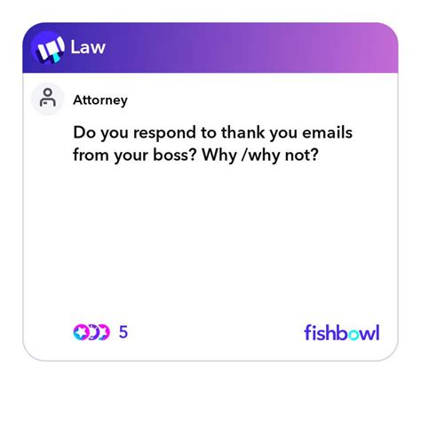 Do You Respond To Thank You Emails From Your Boss Fishbowl