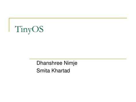 ppt tinyos powerpoint presentation free download id 3365723