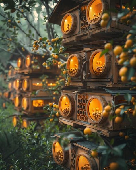 A Smart Beehive Monitoring System Background Premium Ai Generated Image