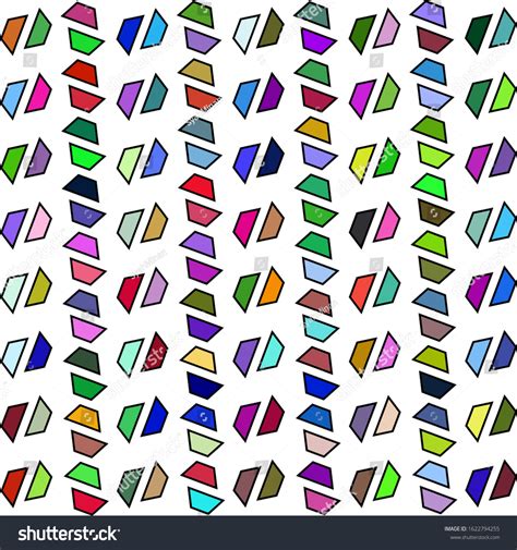 Cute Pattern Bright Colorful Rectangles Illustration Stock Illustration