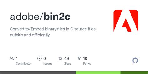 GitHub Adobe Bin C Convert To Embed Binary Files In C Source Files Quickly And Efficiently