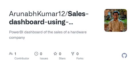 Github Arunabhkumar Sales Dashboard Using Powerbi Powerbi Dashboard Of The Sales Of A