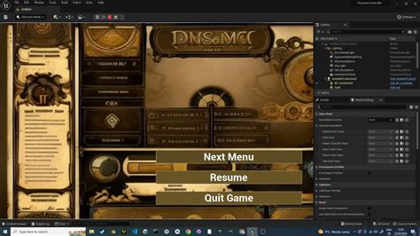 Wip Pause Menu Ue5 Youtube