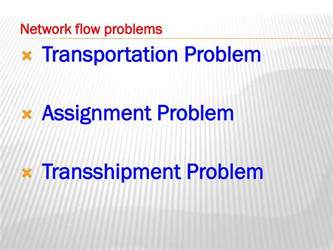 ppt chapter 7 transportation assignment and transshipment problems