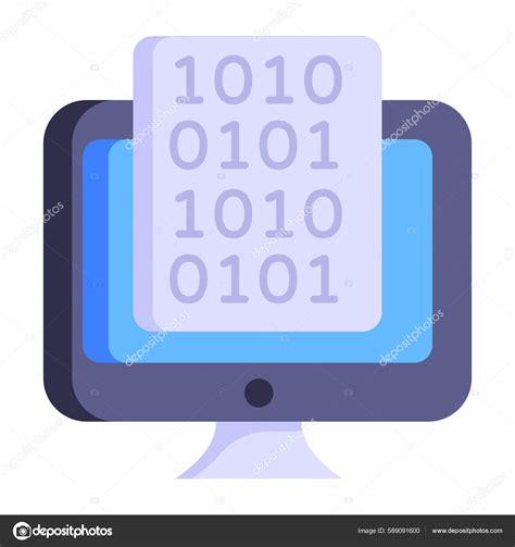 Lenguaje Informático Dibujos Animados Ilustración Vectorial Vector De