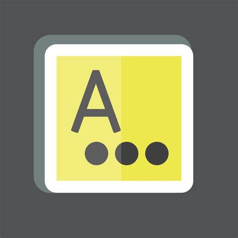 Sticker Language And Input Suitable For Mobile Apps Symbol Simple