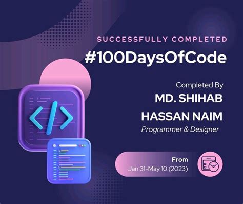 Md Shihab Hassan Naim On Linkedin 100daysofcode 100daysofcode