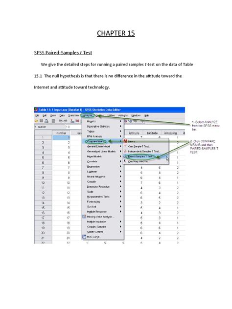 spss paired samples t test pdf