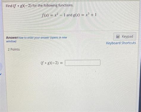 Solved Find Fog For The Following Functions F X X Chegg Com