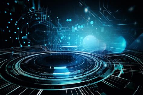 Premium Ai Image High Tech Background Ai Generative