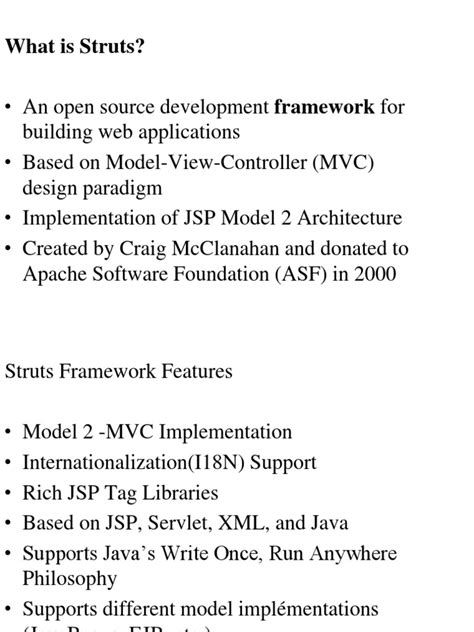 What Is Struts Pdf Modelviewcontroller Java Server Pages