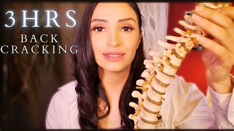 Asmr 3 Hours Back Cracking Roleplays Satisfying Back Cracking And Massage Youtube
