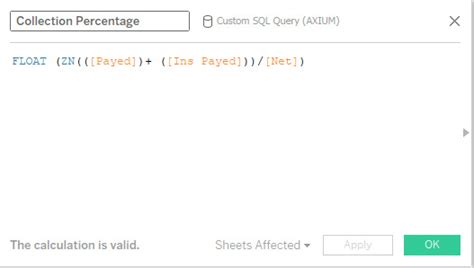 Percentage Not Calculating Correctly