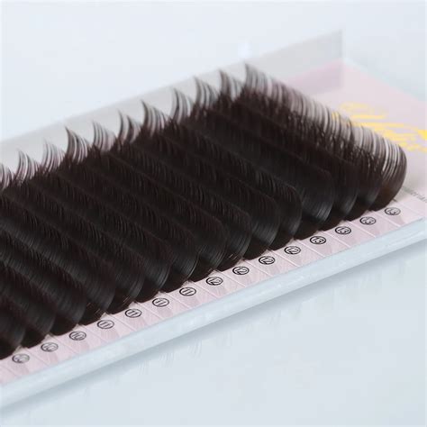 YELIX 0,07 C D накладные ресницы темно коричневый отдельных наращивания ...