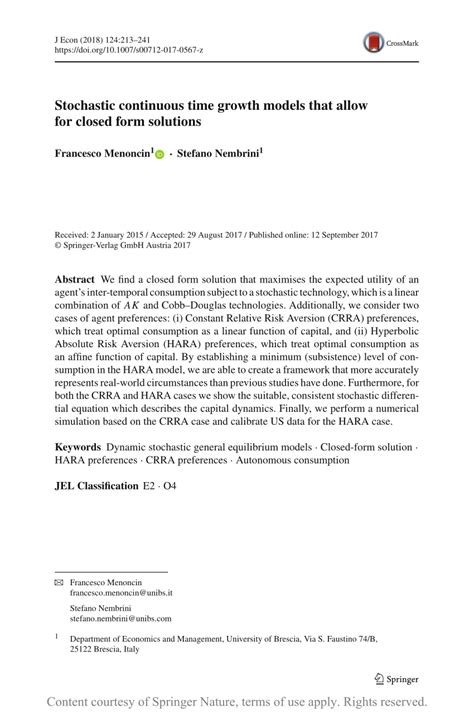 Stochastic Continuous Time Growth Models That Allow For Closed Form