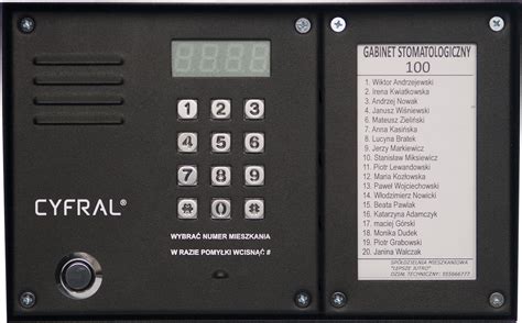 Digital Intercomintercom Control Panellist Of Tenantsfree Pictures